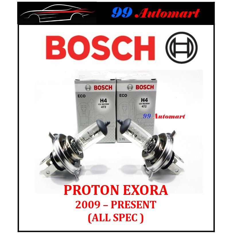 2 PC Bosch Proton Exora Headlamp HeadLight Light Bulb 2009 2010 2011 ...