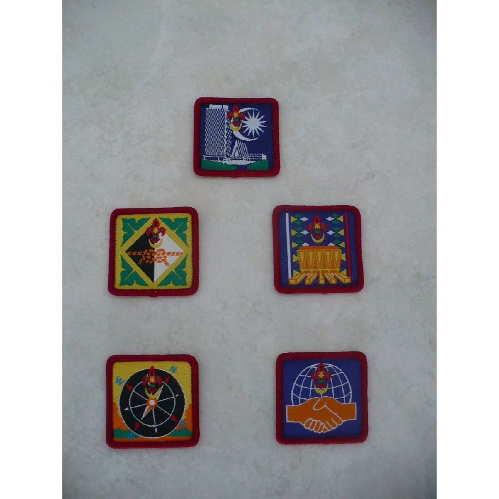 MALAYSIA SENIOR SCOUT BADGES FIVE BADGE (CURRENT ISSUE) | Shopee Malaysia