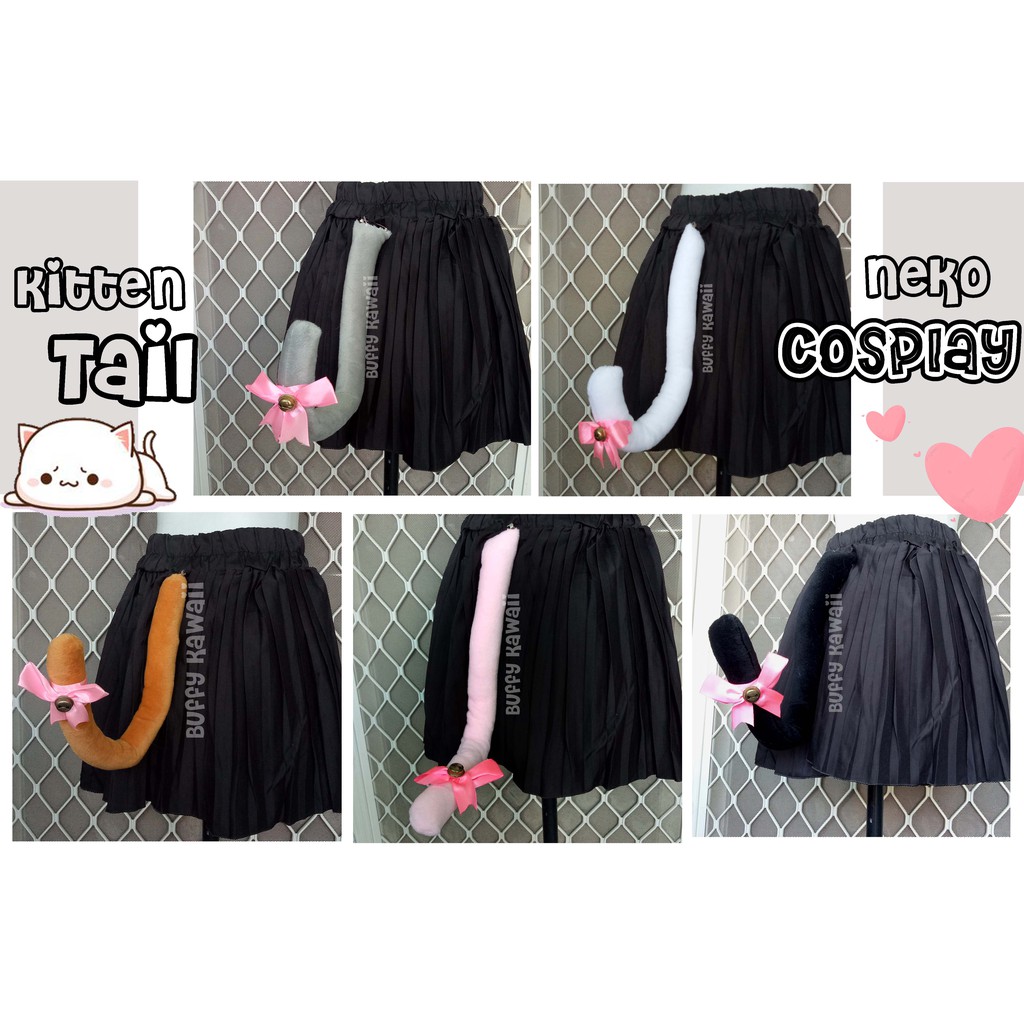 Kitten tail cat tail small size cosplay neko halloween party kids ...