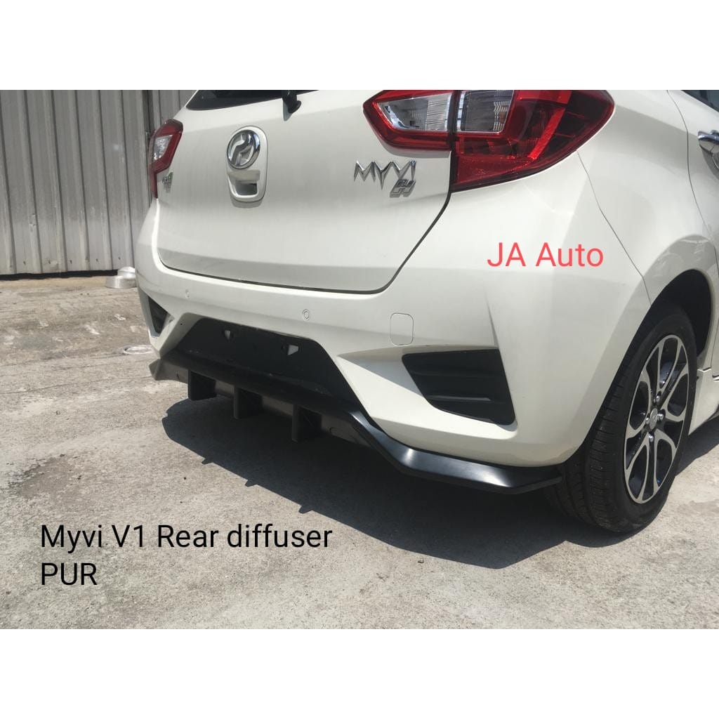 MYVI 2018 GEN 3 REAR DIFFUSER V1 PUR MATERIAL READY STOCK BY JA AUTO ...