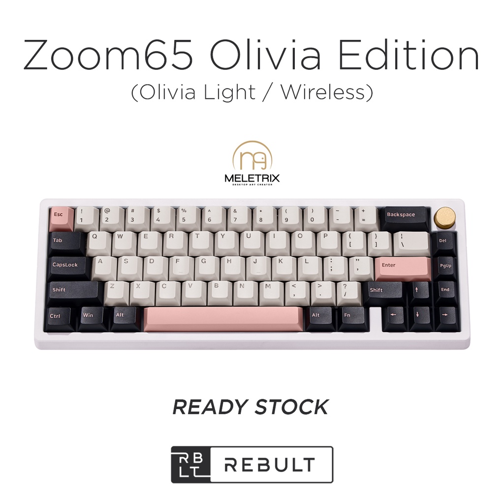 Meletrix Zoom65 Olivia Light Wireless Edition Mechanical Keyboard Kit ...
