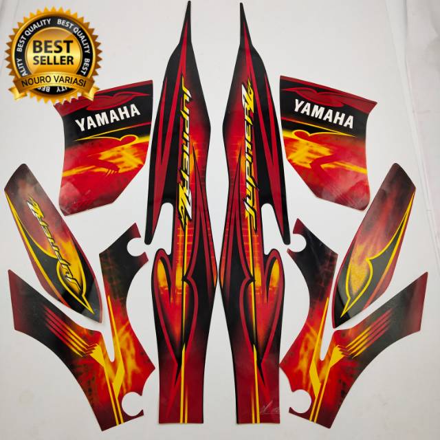 MERAH 2009 2010 black red yamaha jupiter z striping, quality standard ...