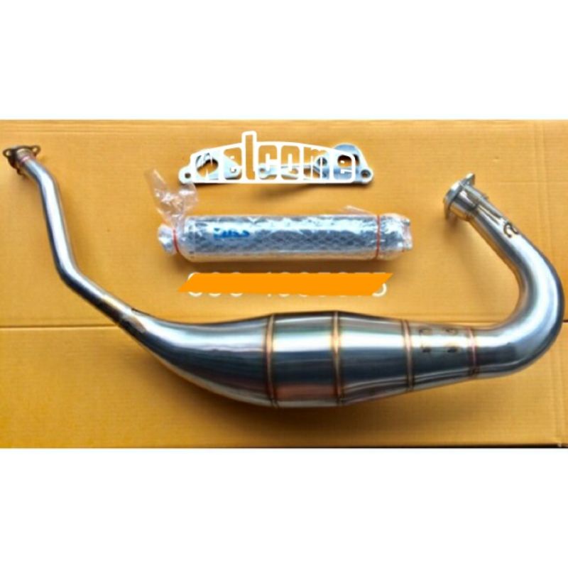 Exhaust Ekzos Thailand🇹🇭💯% DBS Original💯% Kawasaki Victor Kr150 Super ...
