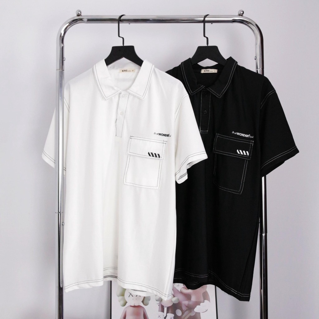 (Real Photo) polo Shirt With wonder kieue unisex Creates A Youthful ...