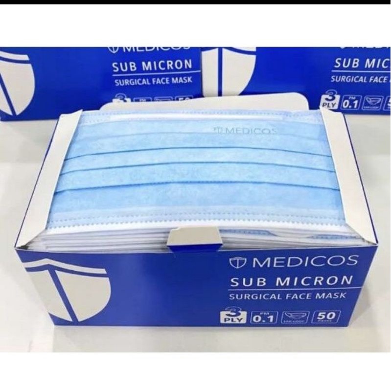 READY STOCK!!💥💥MEDICOS SURGICAL MASK 3Ply Surgical LEVEL(50pcs ...