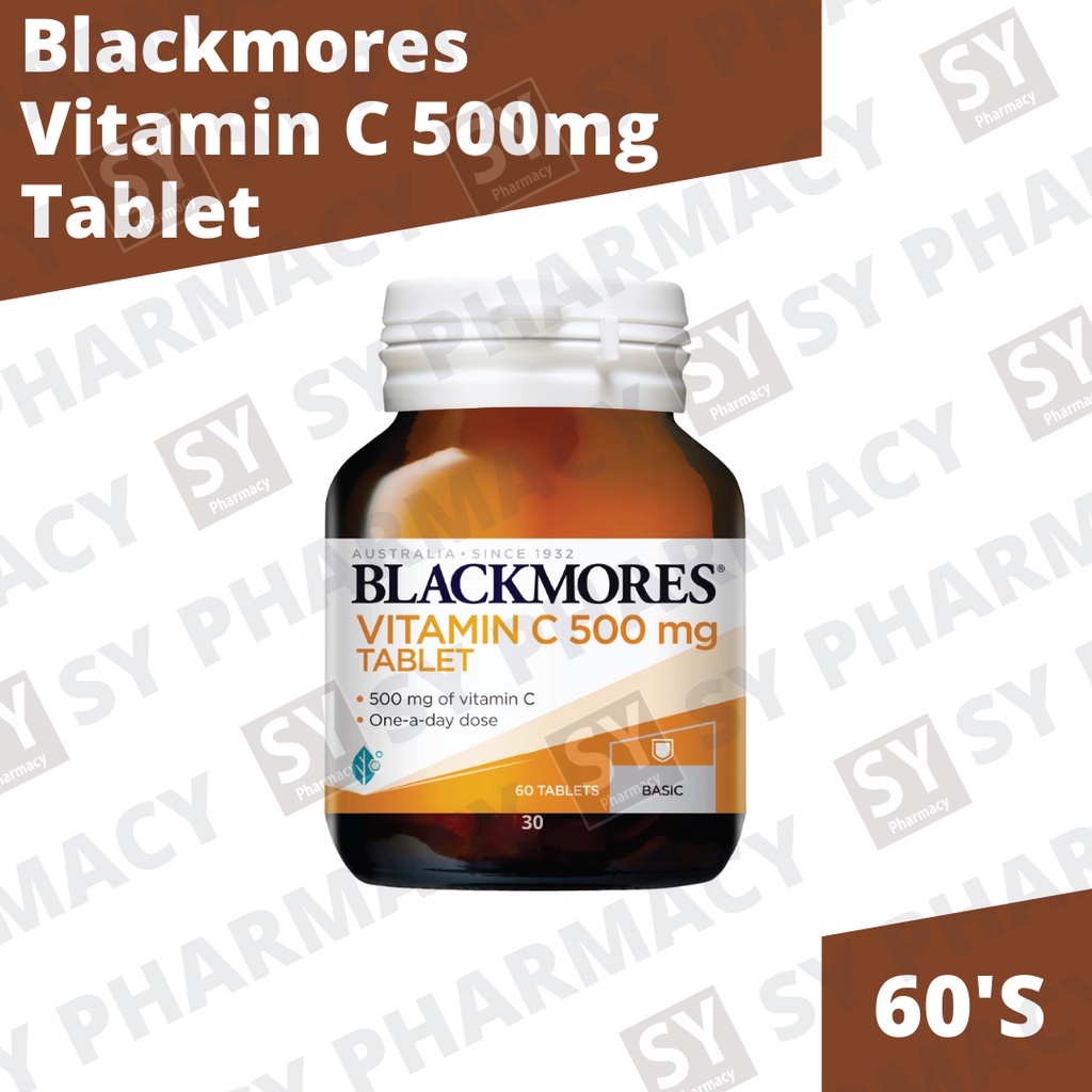 Blackmores Vitamin C 500mg Tablet 60's (Exp: 11/2025) | Shopee Malaysia
