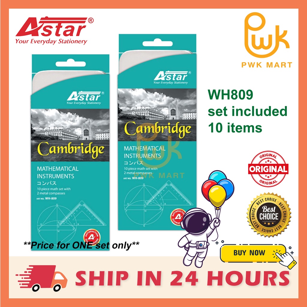 🔥READY STOCK🔥Astar Mathematical Set / Geometry Instrument /Jangka Lukis WH809/WH607 | Shopee ...