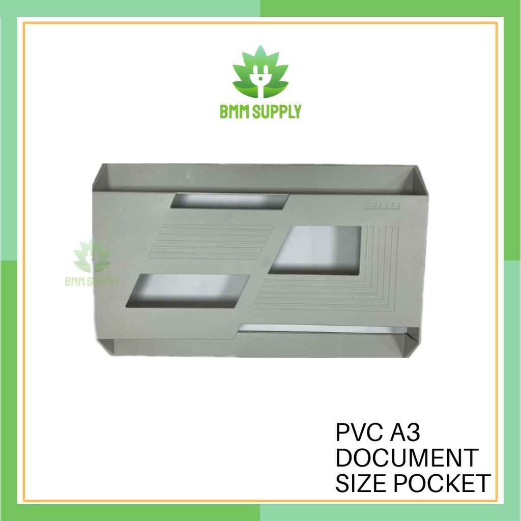 PVC A3 CABINET DOCUMENT HOLDER WITH DOUBLE SIDE TAPE; 438 x 286 x 45mm | Shopee Malaysia