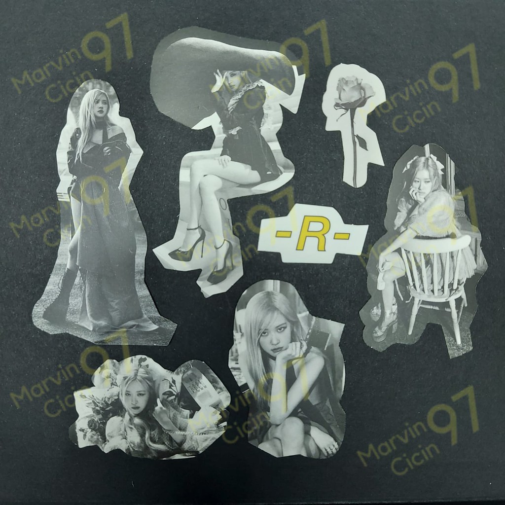 [READY] Rose BLACKPINK STICKER SET - FIRST SINGLE ALBUM | Shopee Malaysia