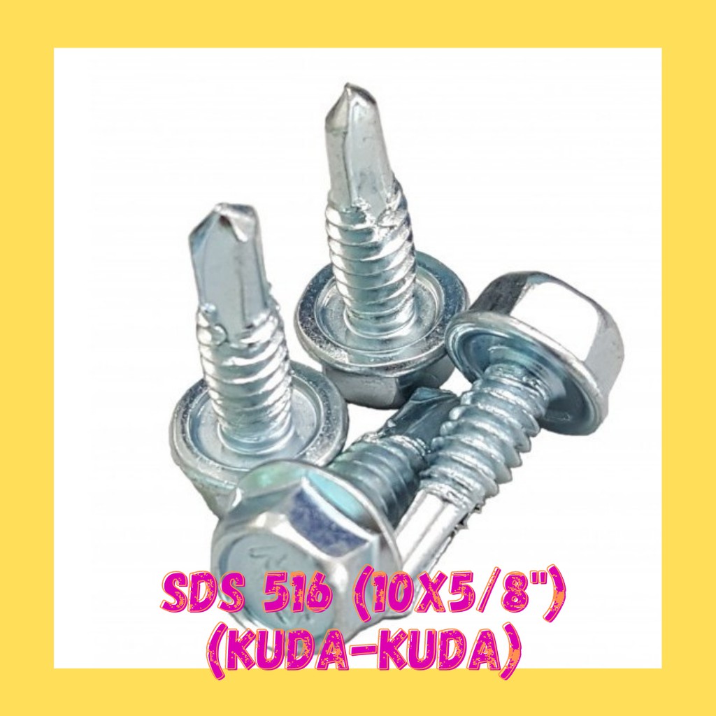 SKRU ATAP KUDA KUDA SDS 516 (10X5/8") (KUDA-KUDA) | Shopee Malaysia