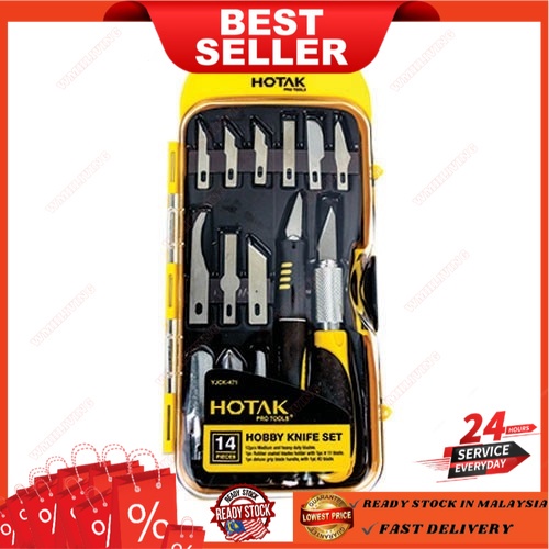 🔥READY STOCK🔥HOTAK Hobby Knife Set (14 Pcs) | Shopee Malaysia