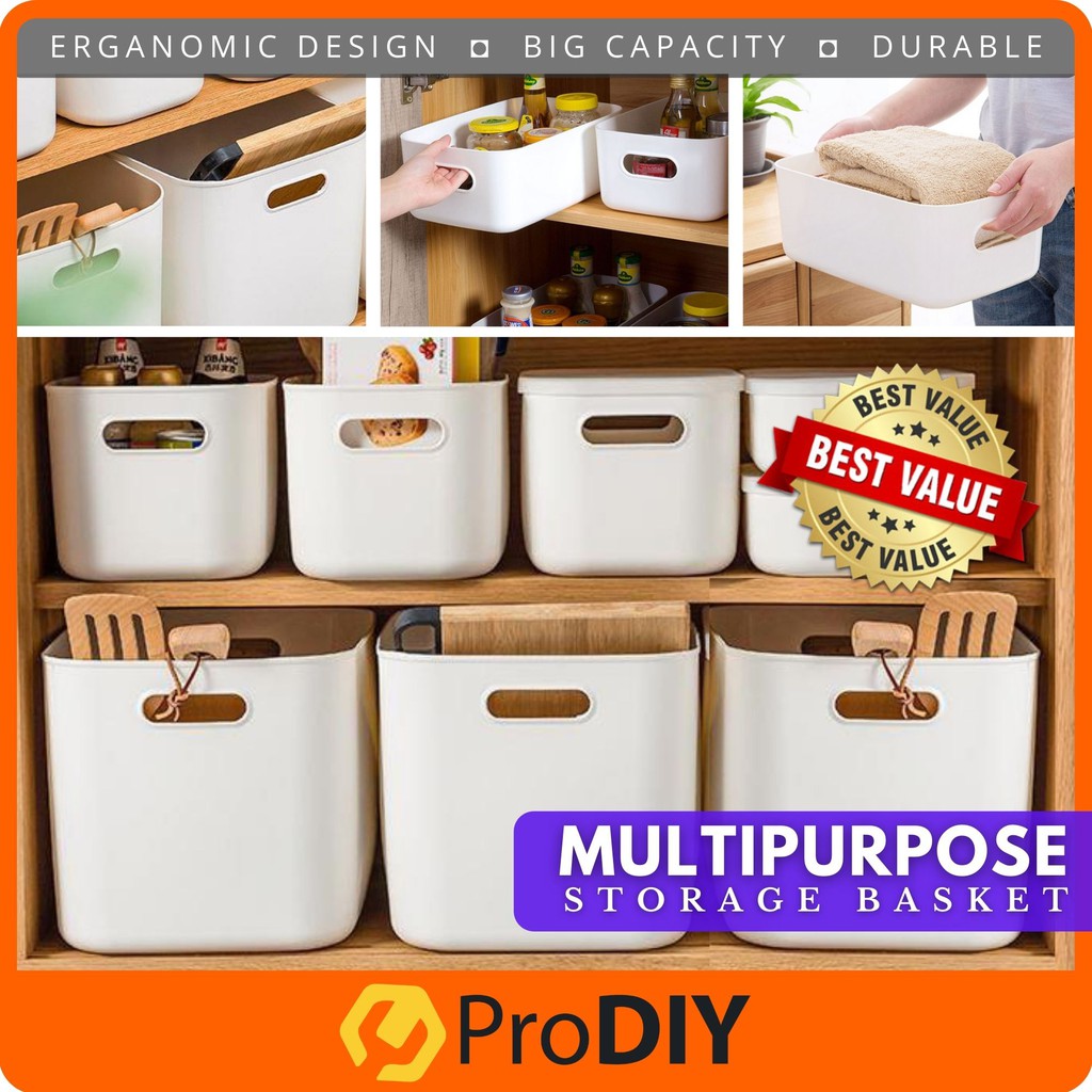 Multipurpose Muji Storage Box Organizer Basket Portable White Style ...