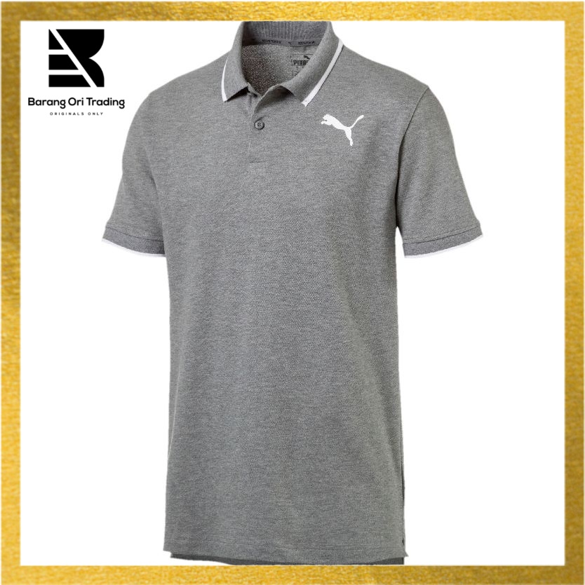 Men's Polo T - Modern Sports Polo Medium Gray Heather - 85419503 Polo ...