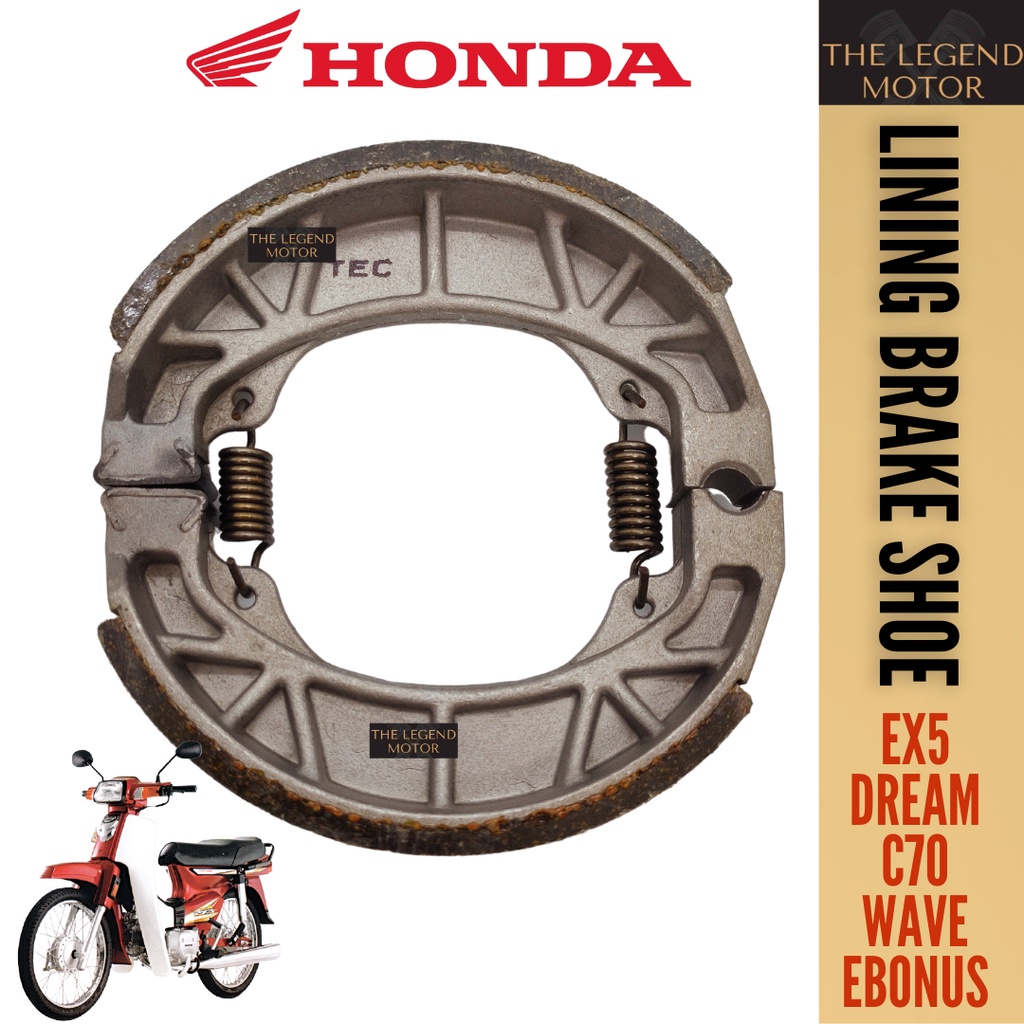 Honda Lining Brake Shoe EX5 Dream Wave 125 Dash 110 DASH110 SYM EBONUS ...