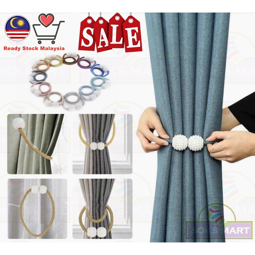 🇲🇾💖Readystock Malaysia 💖Langsir Magnet Magnetic Curtain Tiebacks Modern ...
