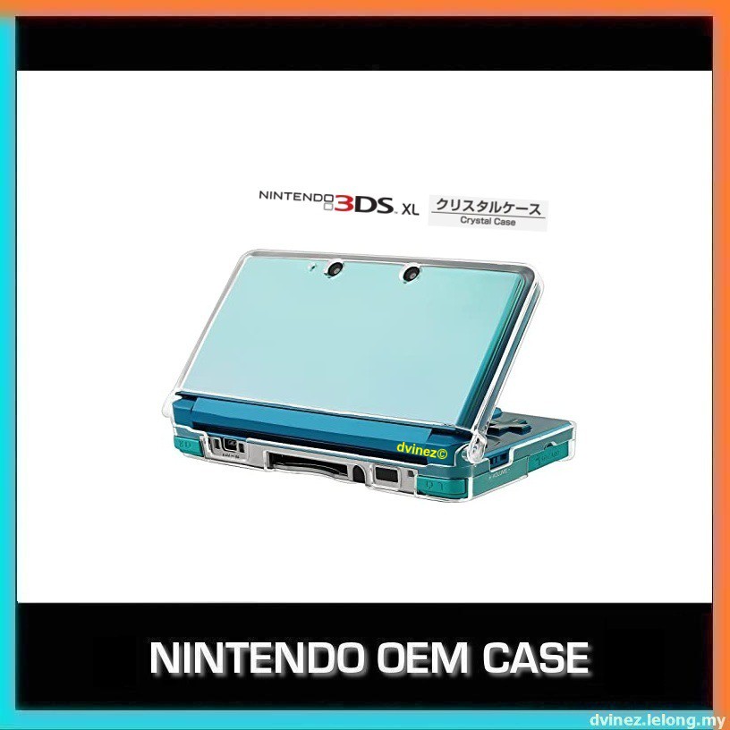 Nintendo 3DS XL LL Crystal Clear Transparent Hard Cover Protection Case ...