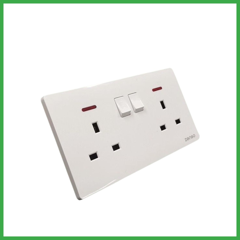 ZENSO Grande 13A Universal Switch Socket Outlet / Telephone Socket ...