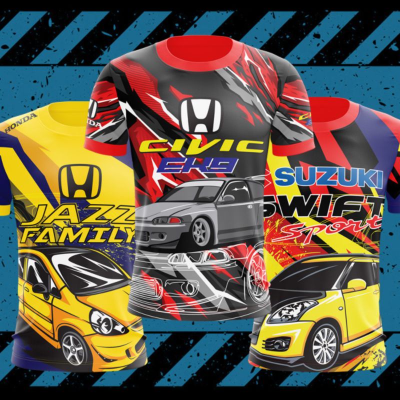 Tshirt HONDA/ SUZUKI full sublimation | Shopee Malaysia