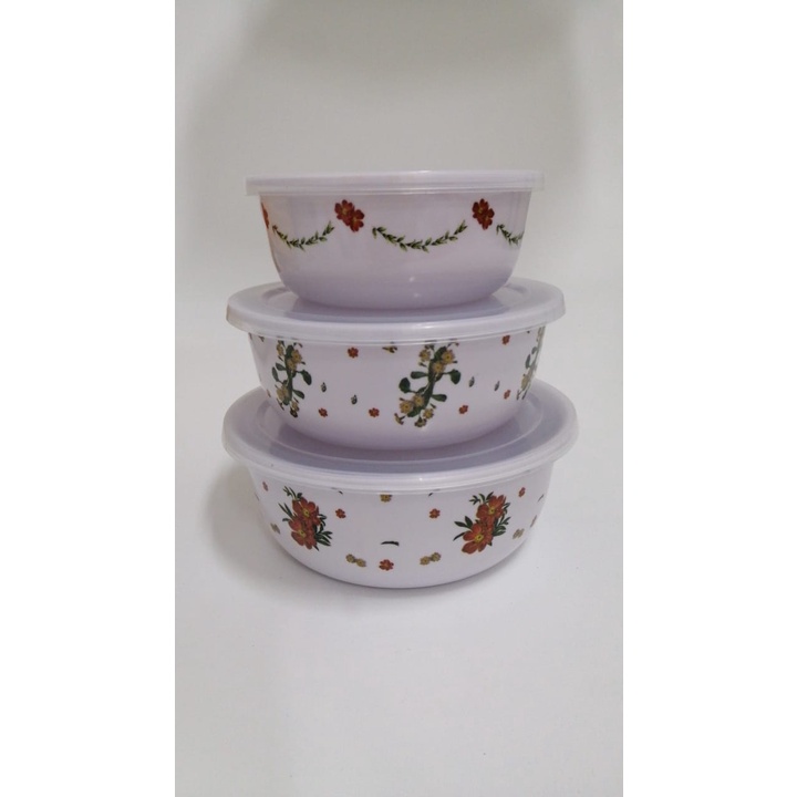 Set of 3 Food Fresh Container Tupper Round Storage Box Seal Lid Lock ...