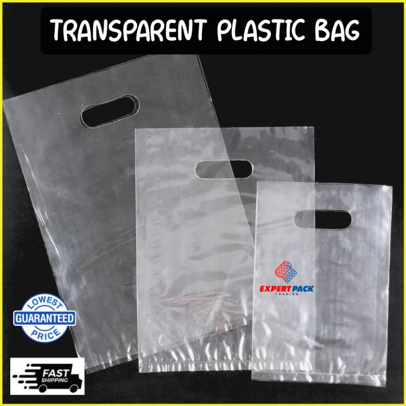 TRANSPARENT BAG WITH HANDLE /CLEAR SHOPPING BAG / PP TRANSPARENT DIE ...