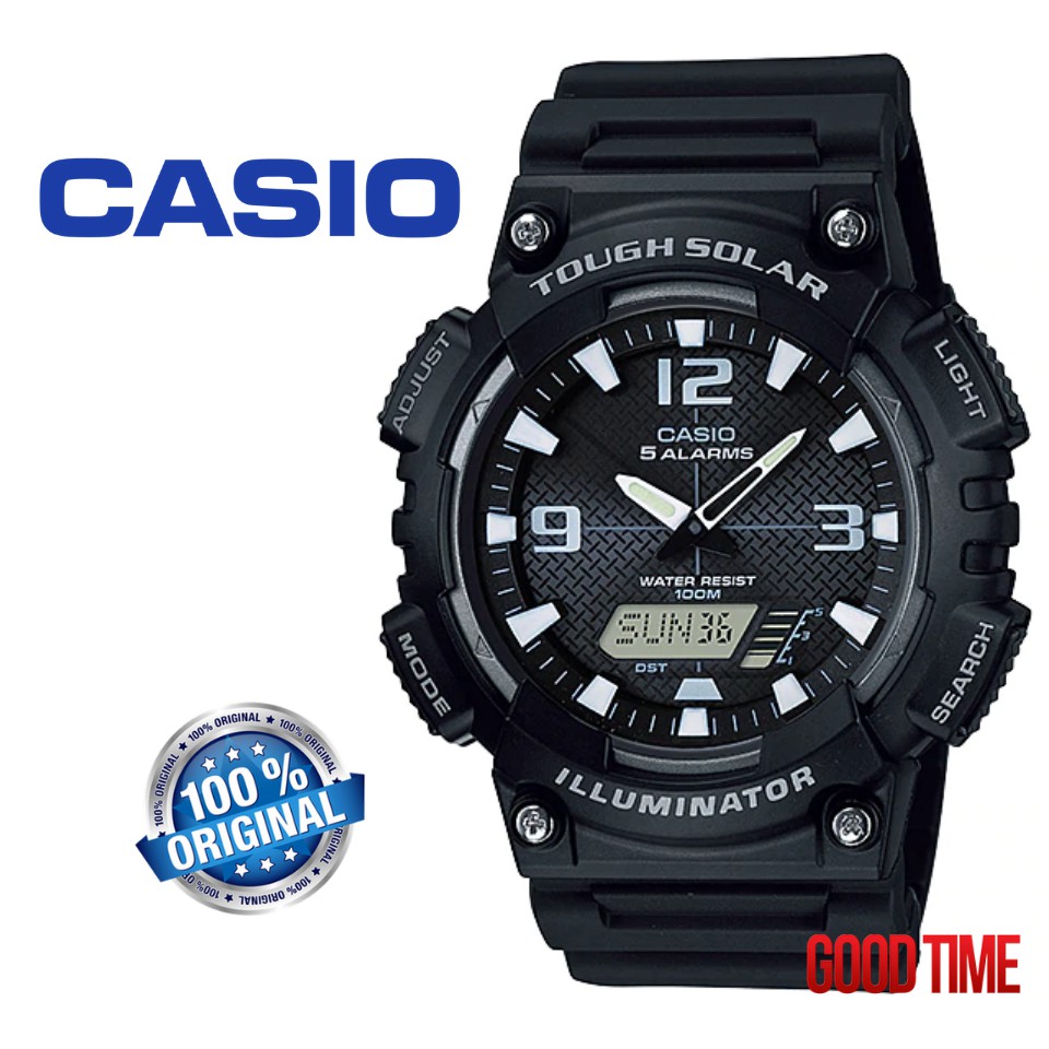 CASIO ORIGINAL AQ-S810W-1AV SOLAR-POWERED MEN'S WATCH 2 YEARS WARRANTY ...