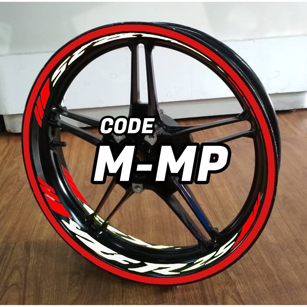 Sticker Rim Yamaha R25 V1 V2 RED | Shopee Malaysia