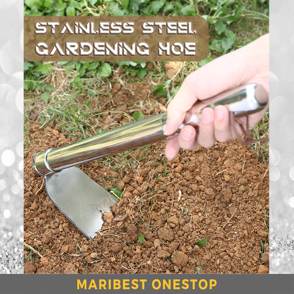 Stainless Steel Mini Hoe Hand Gardening Weeding Digging Rake Tool ...