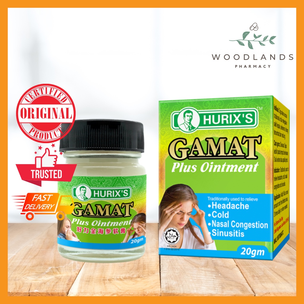 HURIXS GAMAT RUB PLUS OINTMENT 20G - headache - nasal congestion ...