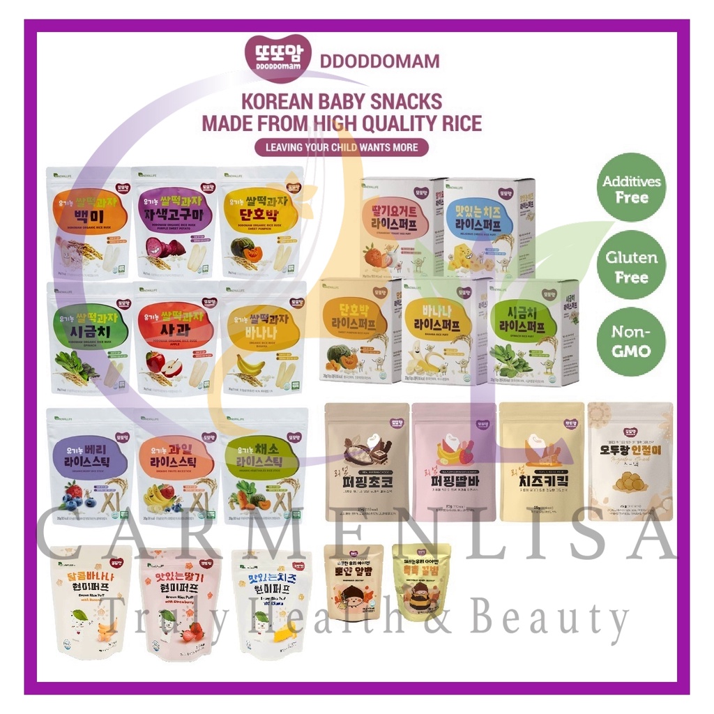 Renewallife DDODDOMAM Organic Baby Snack - Rice Rusk & Rice Stick ...