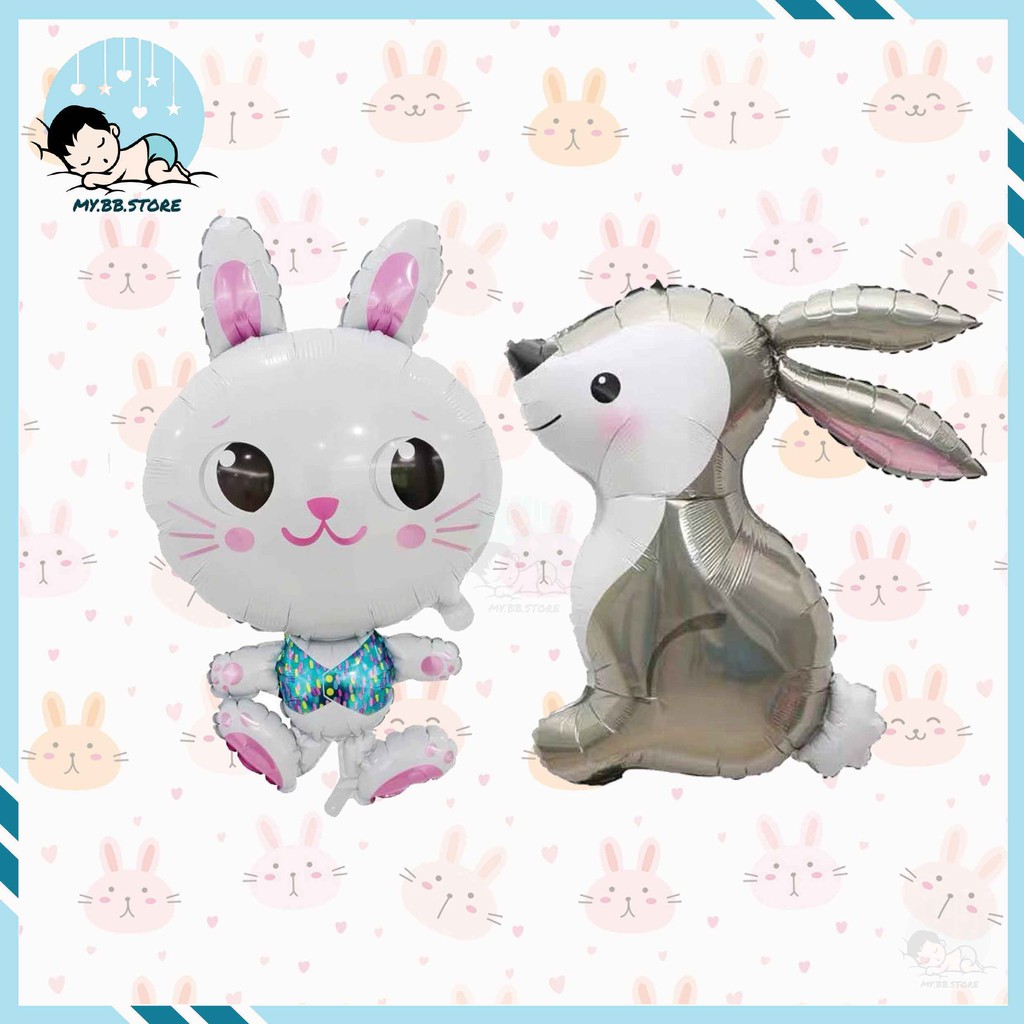 [ Ready Stock ] Cute Rabbit Theme Aluminum Foil Balloon For Kids ...