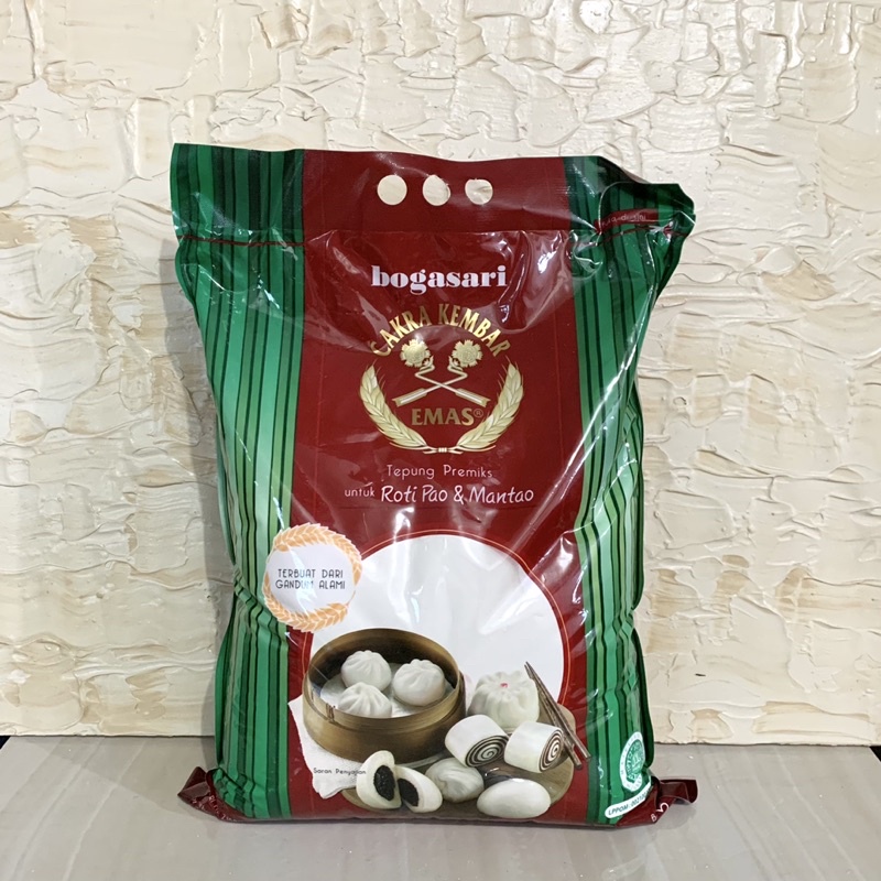 Bogasari Gold Twin Chakra Wheat Flour Pao / Mantao Bread 1 Kg | Shopee ...