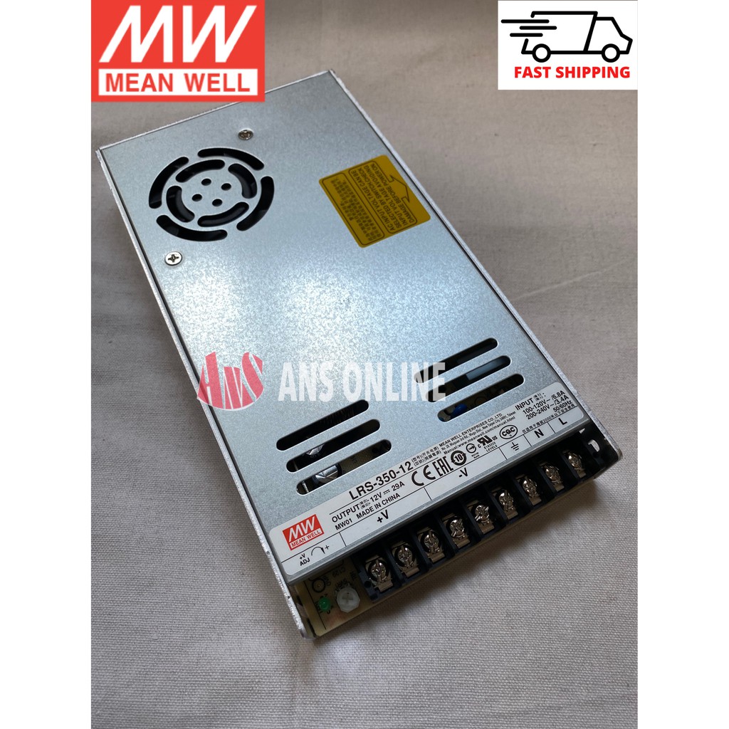 MEANWELL LRS-350-12 350W 29A 12V POWER SUPPLY MEAN WELL (READY STOCK) | Shopee Malaysia