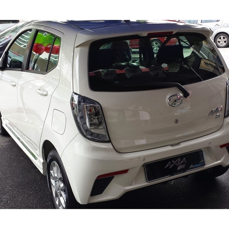 Perodua Axia abs oem spoiler with painting spray colour cat brake light ...