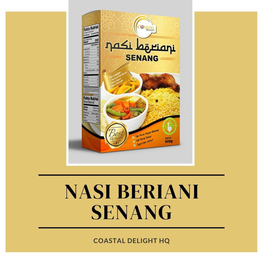 Set Nasi Beriani Senang + 1/2kg beras basmathi (5-7org makan) | Shopee ...