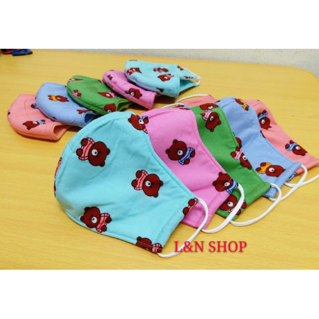 Vietnam Fashion Cotton Face Mask 3 Layer / Anti-Dust Face Mask Topeng ...