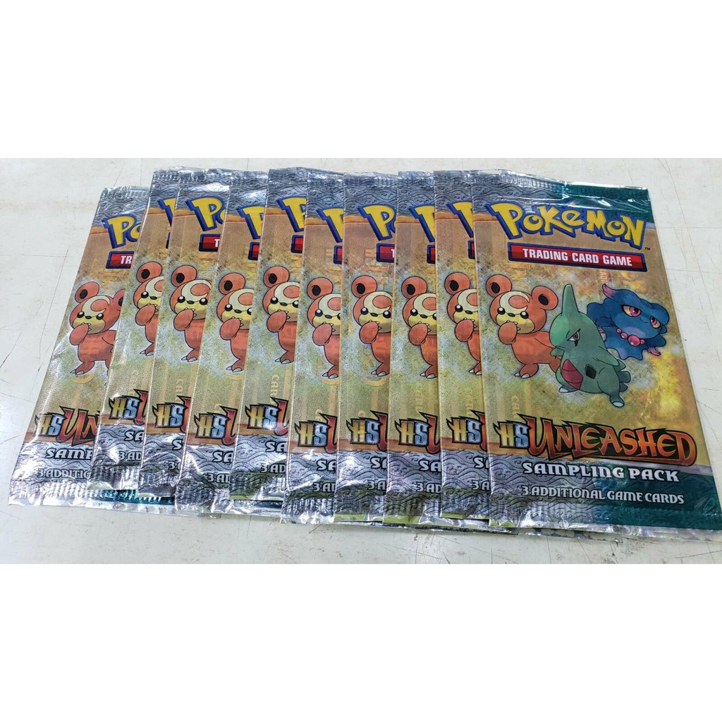 x1 Sealed HS Unleashed Sampling Booster Pack 2010 Retro (3 Cards Pack ...