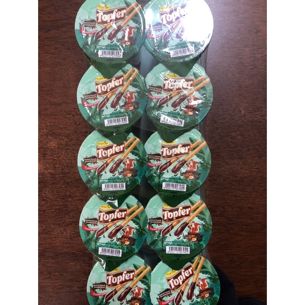 TOPFER COKLAT DENGAN BISKUT BATANG TOPFER STICKS WITH CREAMY CHOCOLATE ...