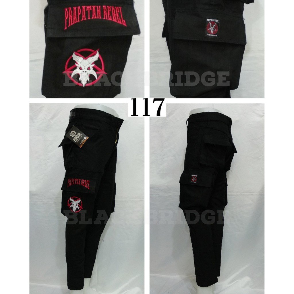 [Muslim 1] PDL Rock Metal Punk PRAPATAN REBEL Cargo Pants | Shopee Malaysia