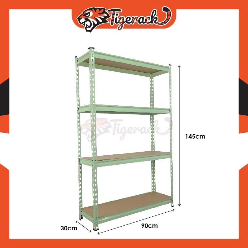 TIGERACK Rak Besi Bertingkat Rack Shelf Rak Dapur Storage Rack Rak Buku ...