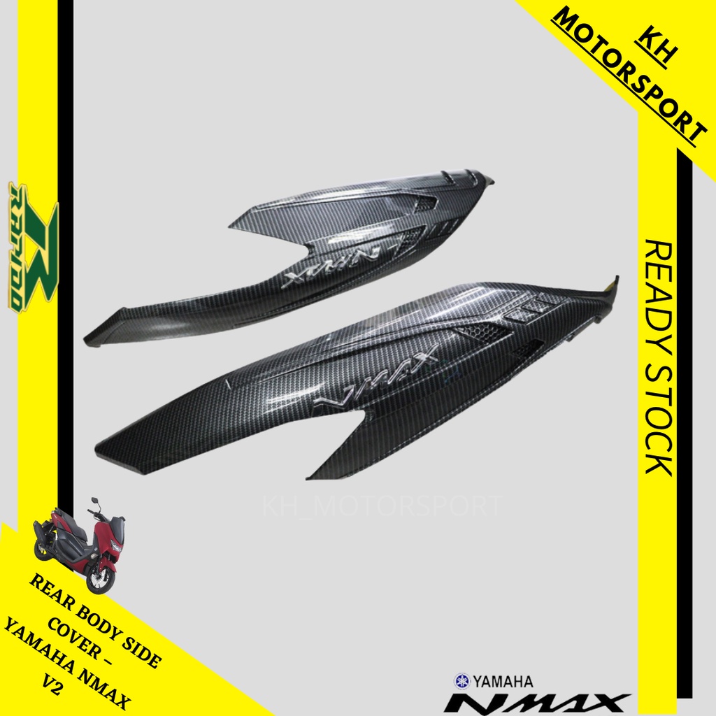 RAPIDO YAMAHA NMAX V2 CARBON REAR BODY SIDE COVER | Shopee Malaysia