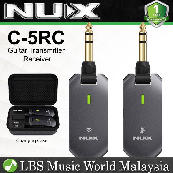 NUX C-5RC 5.8GHz Guitar Wireless System Transmitter and Receiver with ...