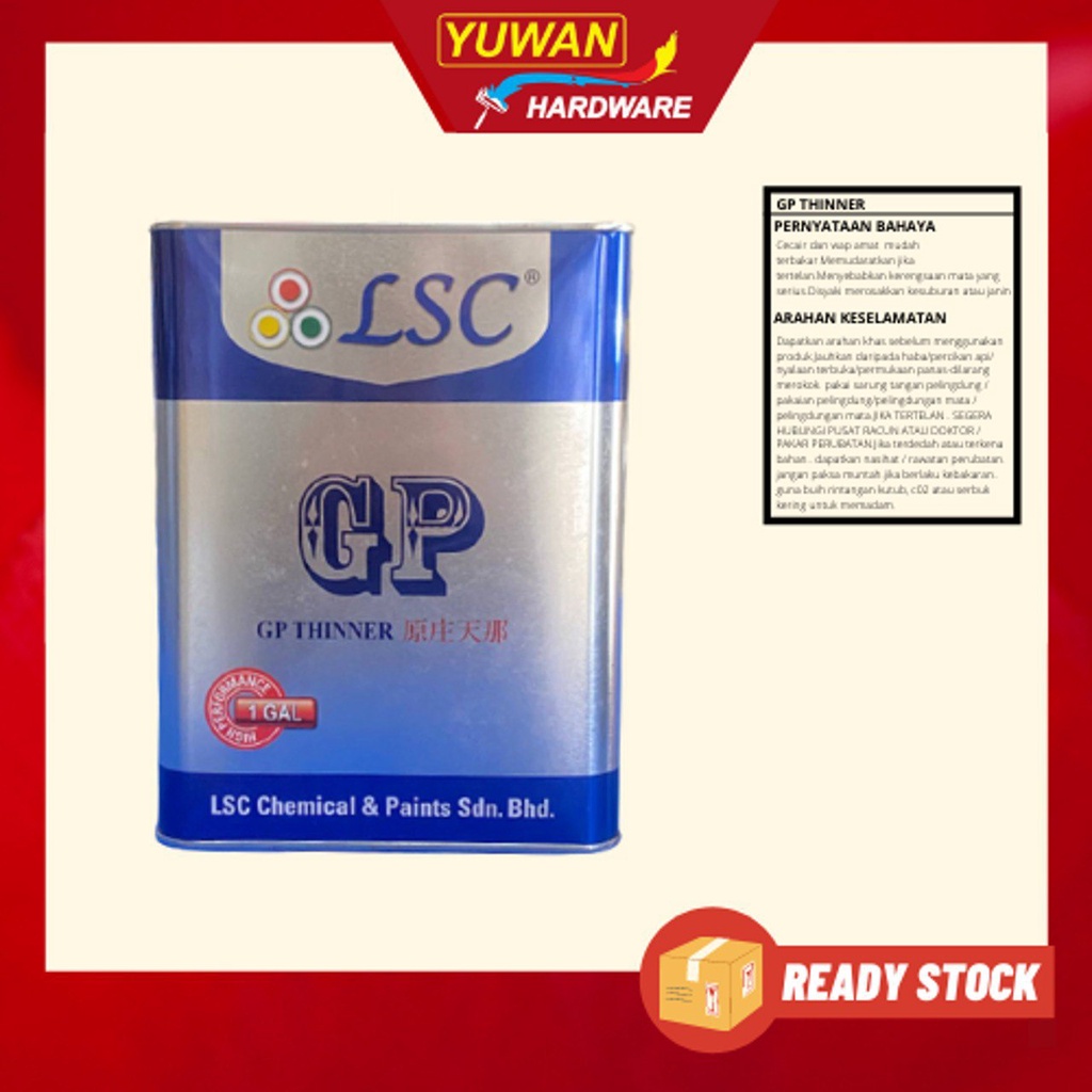 Thinner LSC GP Thinner High Perfomance 1 Gal [READY STOCK] | Shopee ...