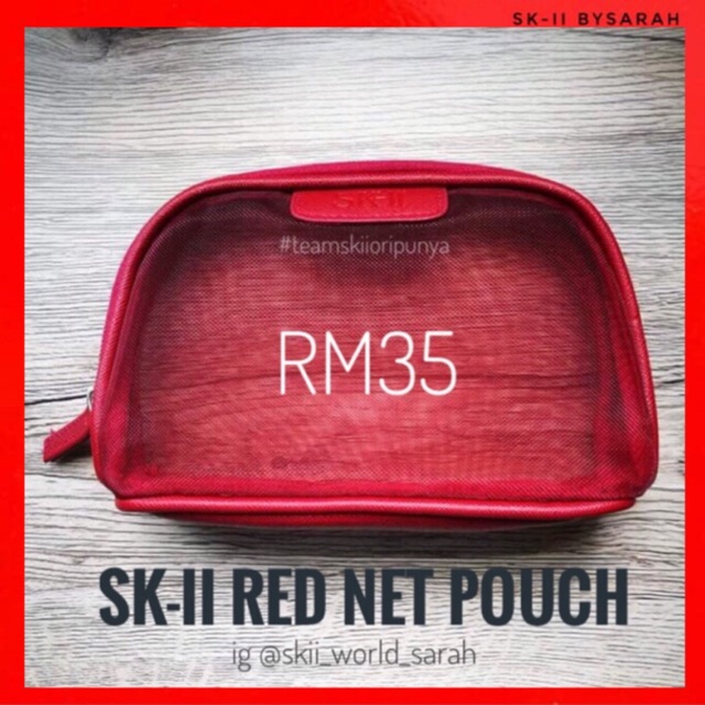 SK-II Red Net Pouch (width-> 11 cm, length ->15cm, thickness 3cm) RM35 ...