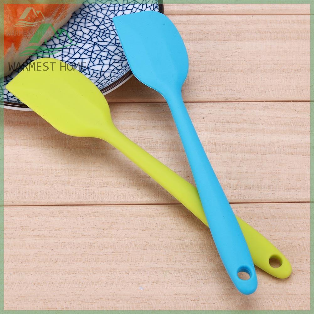 {Warm} Silicone Butter Cream Mixing Spoon Cake Spatula Scraper Cookie ...