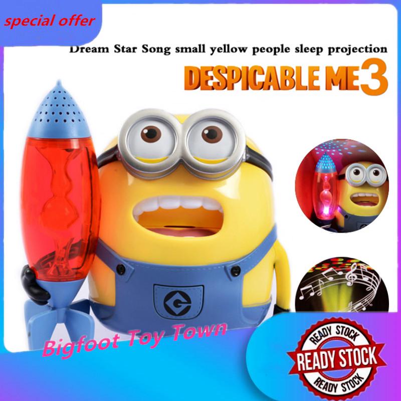 Minions projection night lights, minions Otto action figures, bedside ...