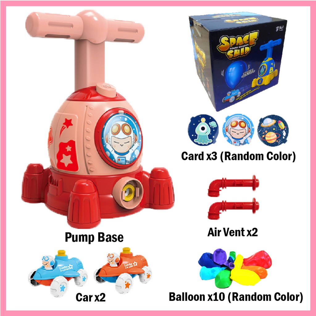Spaceship Rocket Balloon Toy Car Roket Toys Pump Belon Car Rocket ...