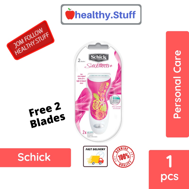 Schick Silk Effects Plus Kit 1 Pcs (2 Refill Blades included) | Shopee ...