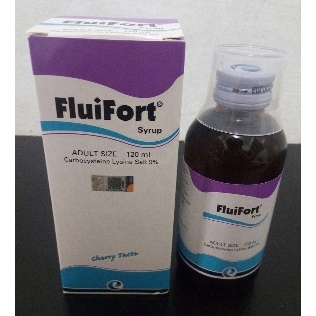 Eurodrug FluiFort Syrup 120ml - Cherry Taste, Ubat Singkir Kahak Lendir ...