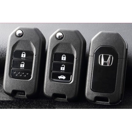 New Honda Car Key Case Modify Flip Key Foldable Keyblade (2 buttons/3 ...
