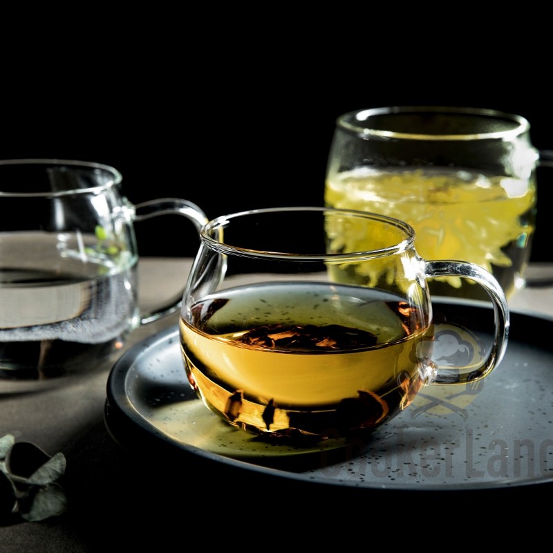 Tea Cup With Handle/Tea Glass/Flower Tea Glass/ Drinking Milk Tea Cup ...